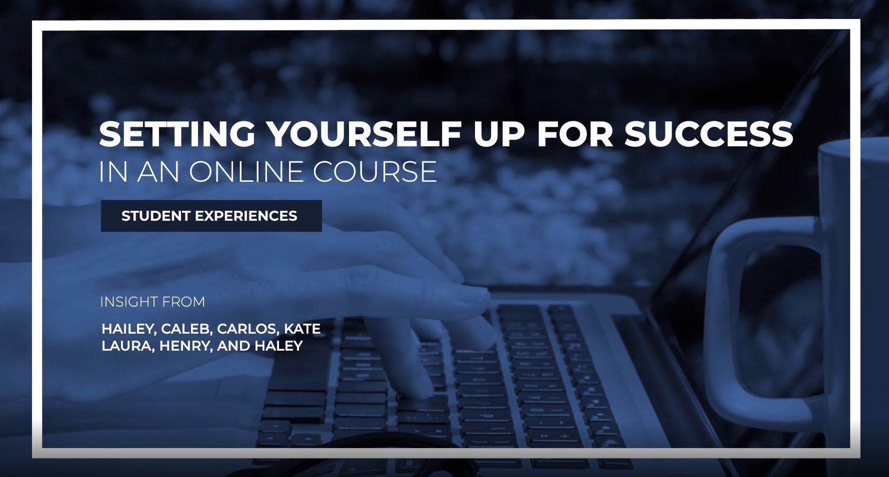 Setting Yourself Up for Success in an Online Course